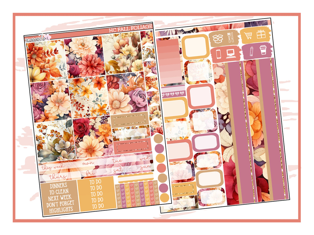 Fall Foliage Hobonichi Cousin Weekly Kit – xoMamaPlans