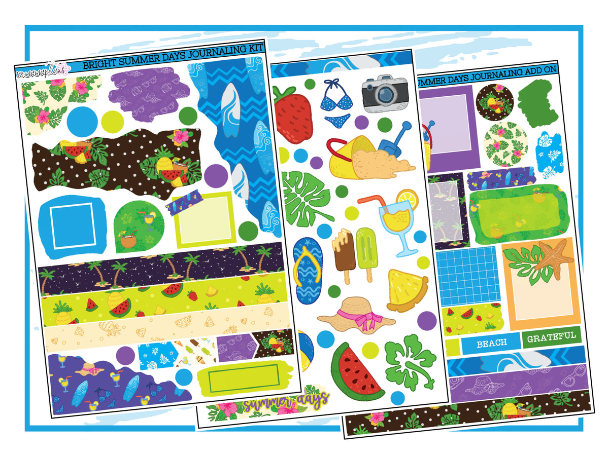 Bright Summer Day Journaling Kit – xoMamaPlans
