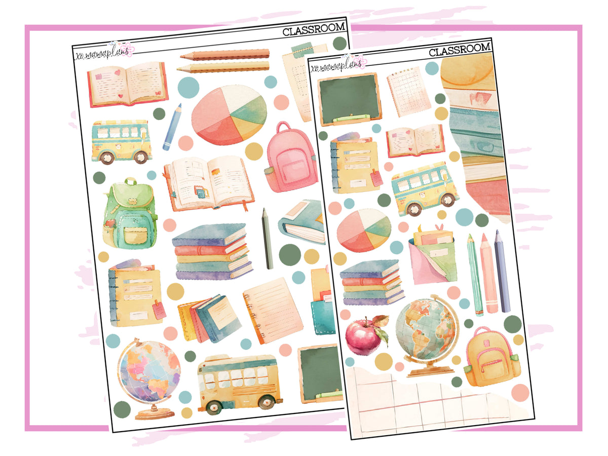 Classroom Deco Stickers – xoMamaPlans