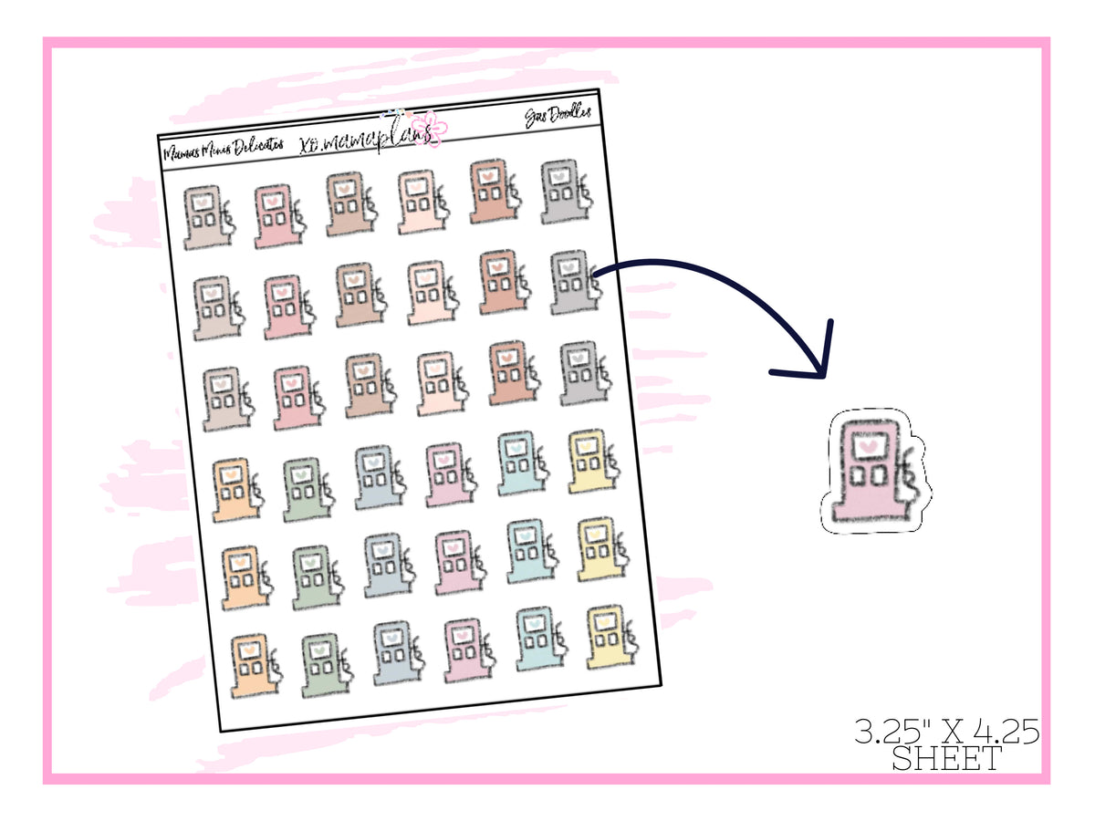 MM Delicates- Gas Doodle Sticker – xoMamaPlans