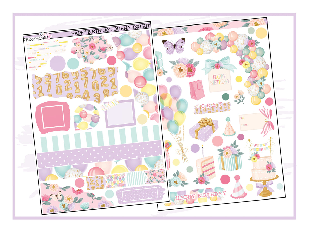 Happy Birthday Journaling Kit – xoMamaPlans