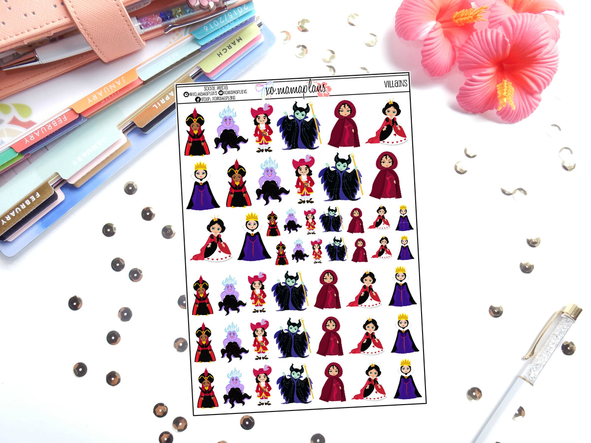Villain Stickers – xoMamaPlans